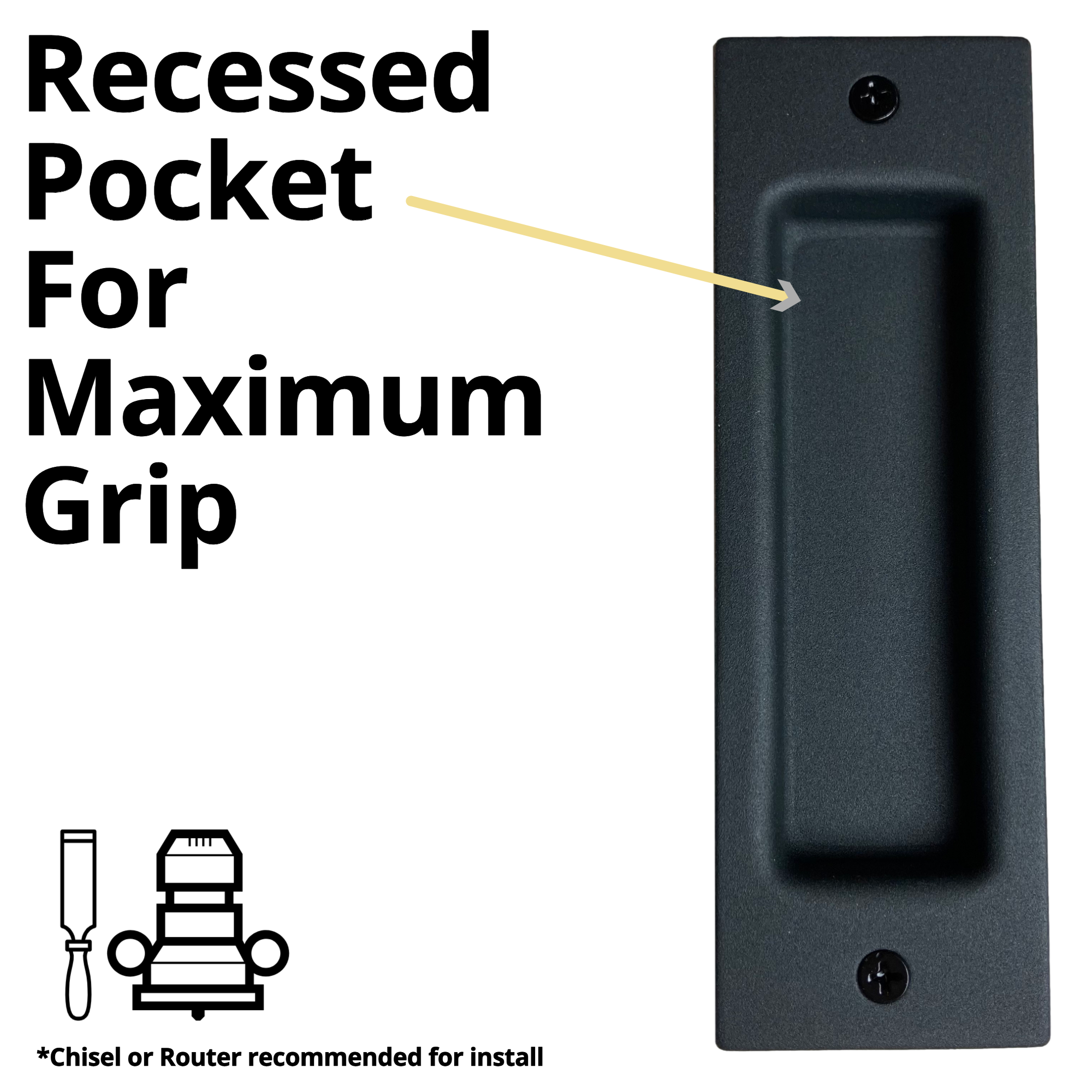 Sliding Barn Door Recessed Pocket Handle – Neater Nest